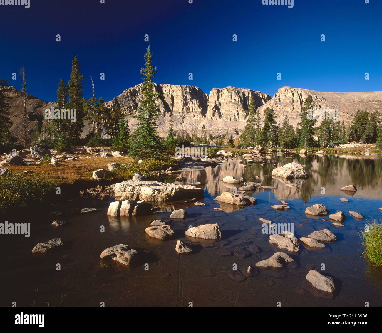 Middle Basin area of the Stillwater Fork drainage. Uinta Mountains of ...