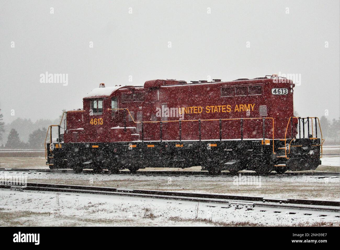 A U.S. Army locomotive used as part of rail operations is shown Dec. 9 ...