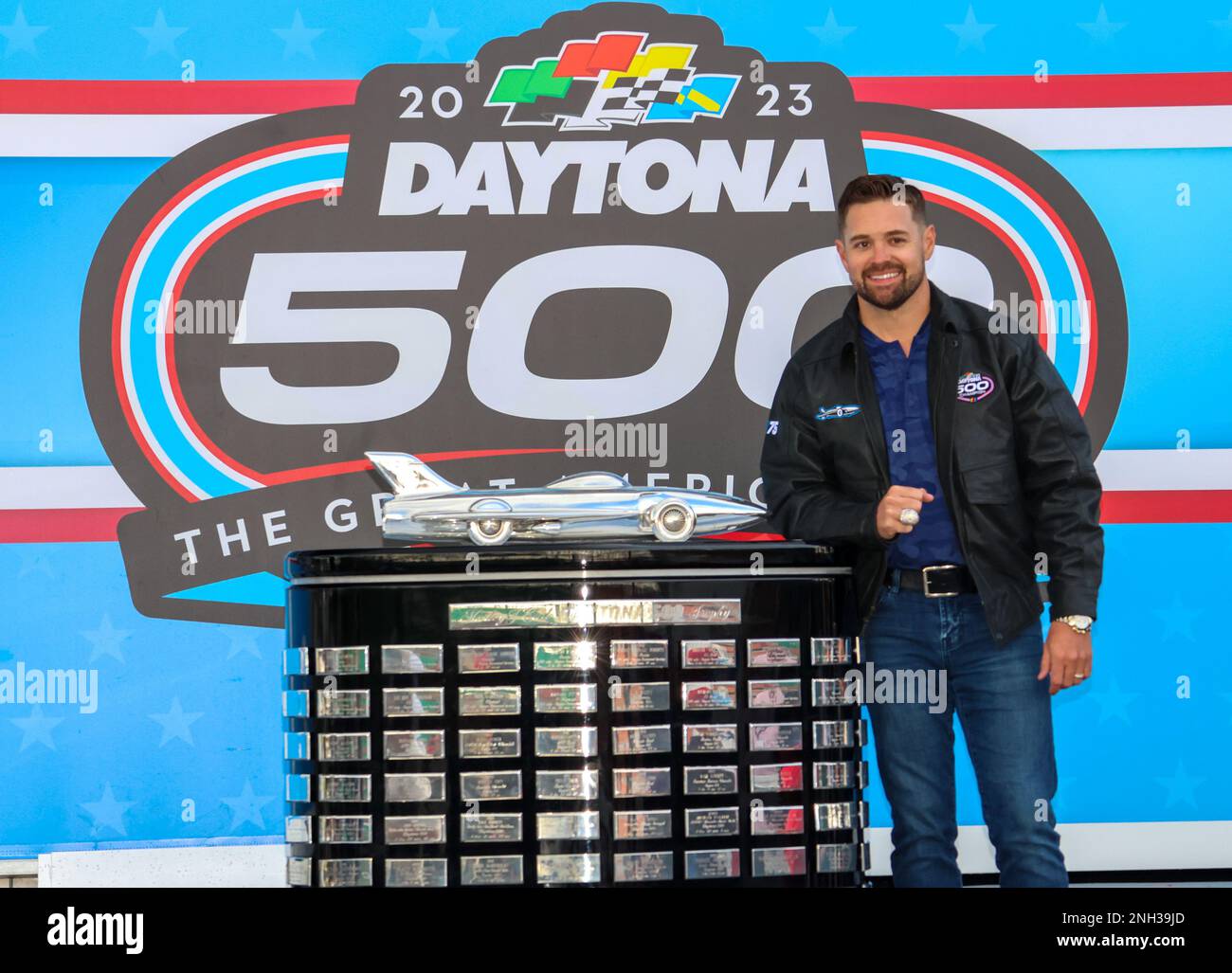 Daytona, United States. 19th Feb, 2023. Rickey Stenhouse Jr poses with ...