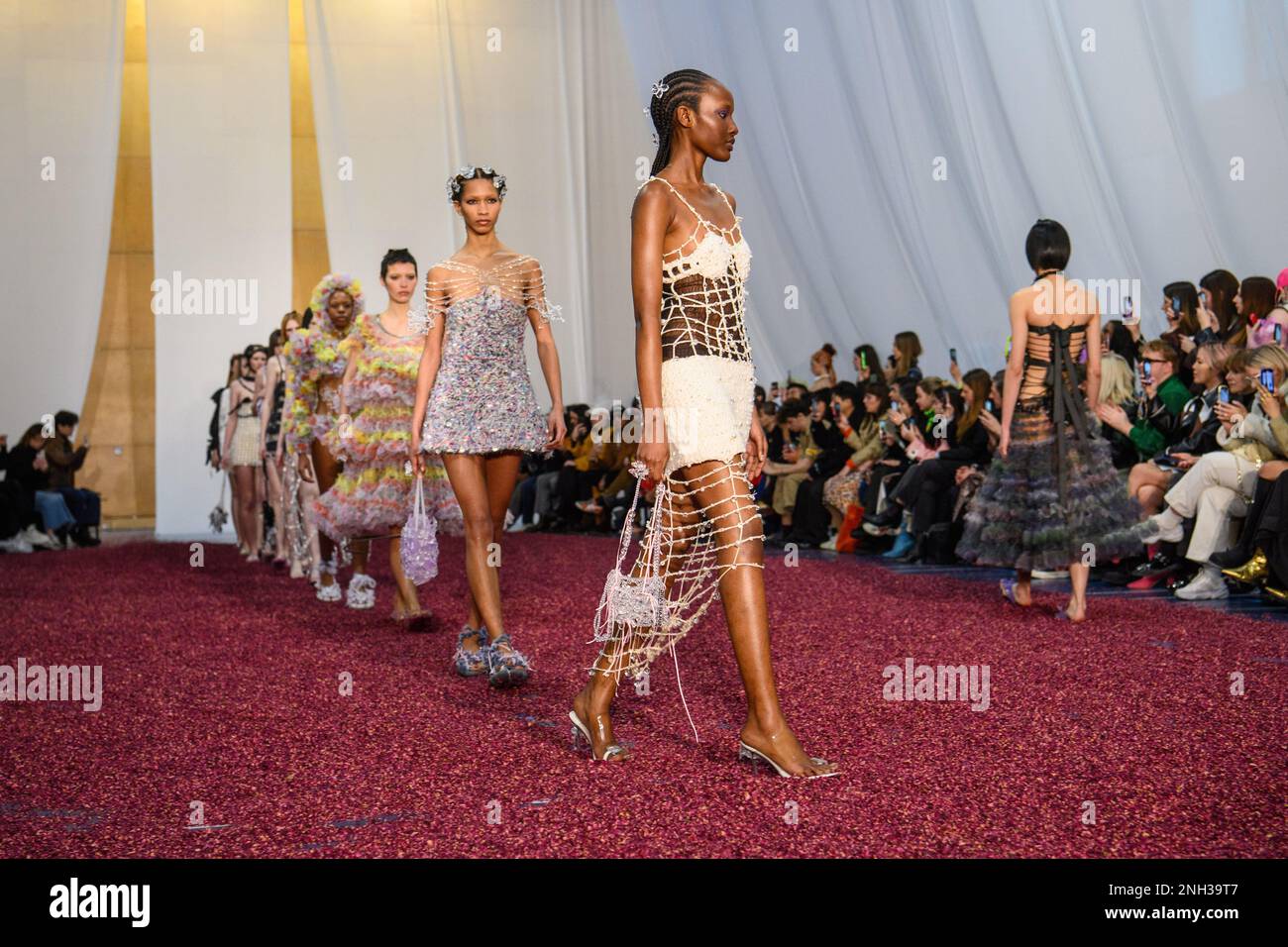 London, UK. 20 February 2023. Models on the catwalk during the Susan ...