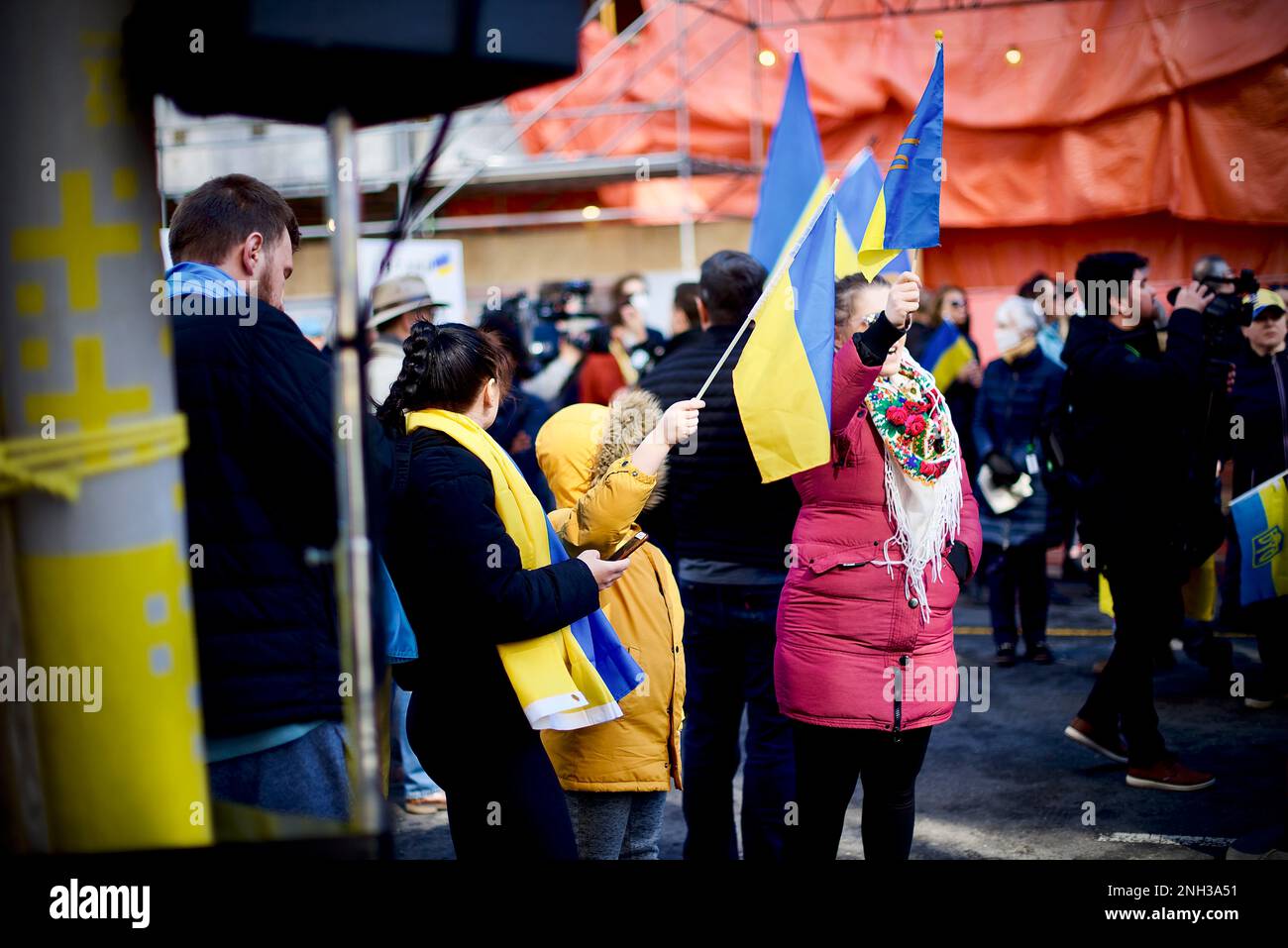 Ukrainian rally in Toronto Stock Photo - Alamy