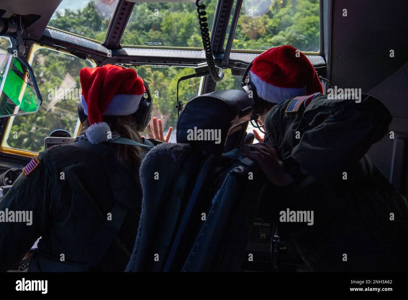 (Right to left) Lt. Col. Kira Coffey, 36th Expeditionary Airlift ...