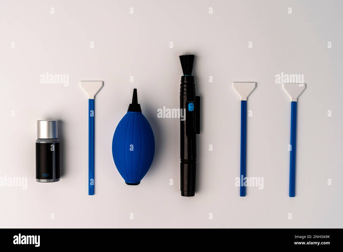 a set for cleaning the chamber from dirt. a purge bag, a mop Stock ...