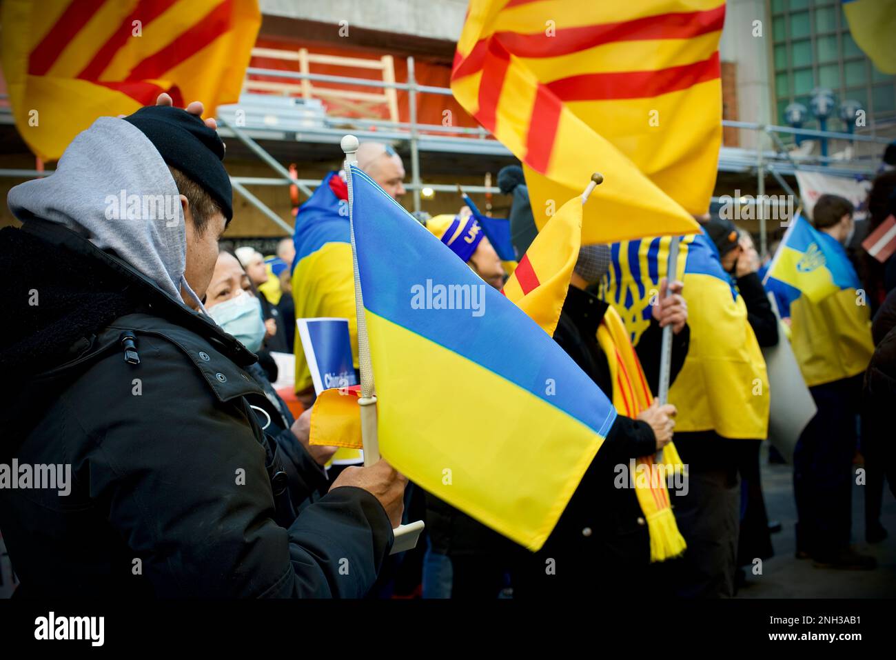 Ukrainian rally in Toronto Stock Photo - Alamy