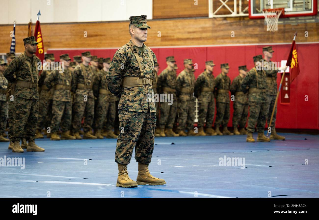 U.S. Marine Corps Gunnery Sgt. Noe Aragonespinoza, the company gunnery ...