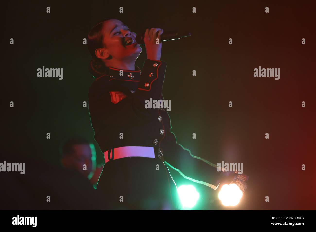 U.S. Marine Corps Cpl. Jane Dias, a musician with III Marine ...