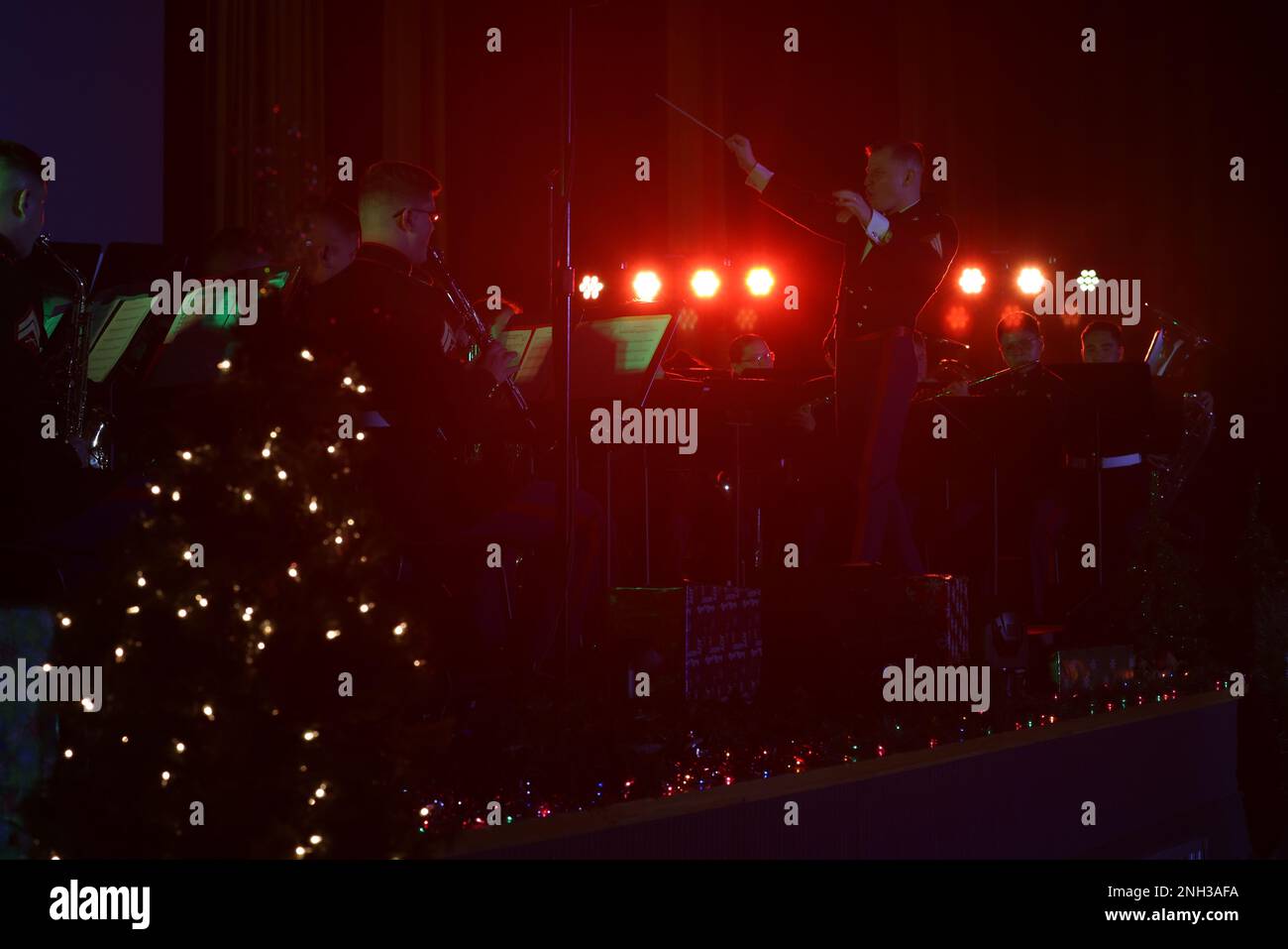 U.S. Marines with III Marine Expeditionary Force Band, perform a ...