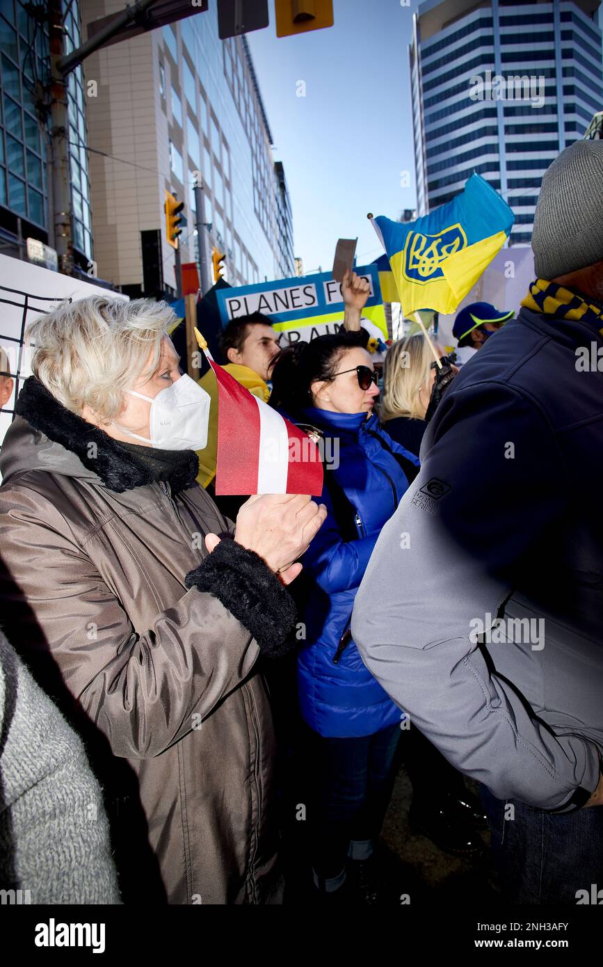Ukrainian rally in Toronto Stock Photo - Alamy