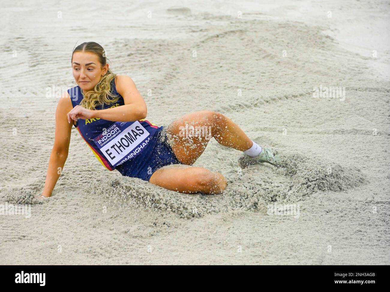 Athlete long jump indoor hi-res stock photography and images - Alamy