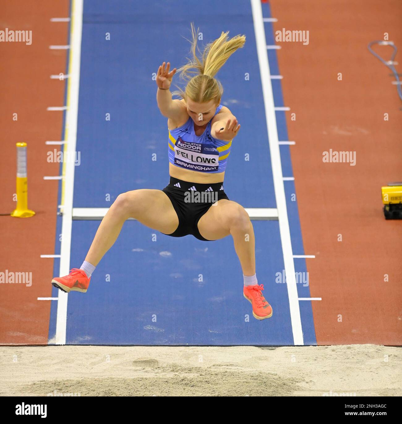 BIRMINGHAM, ENGLAND - FEBRUARY 19: Lucy FELLOWS during the Long Jump at ...