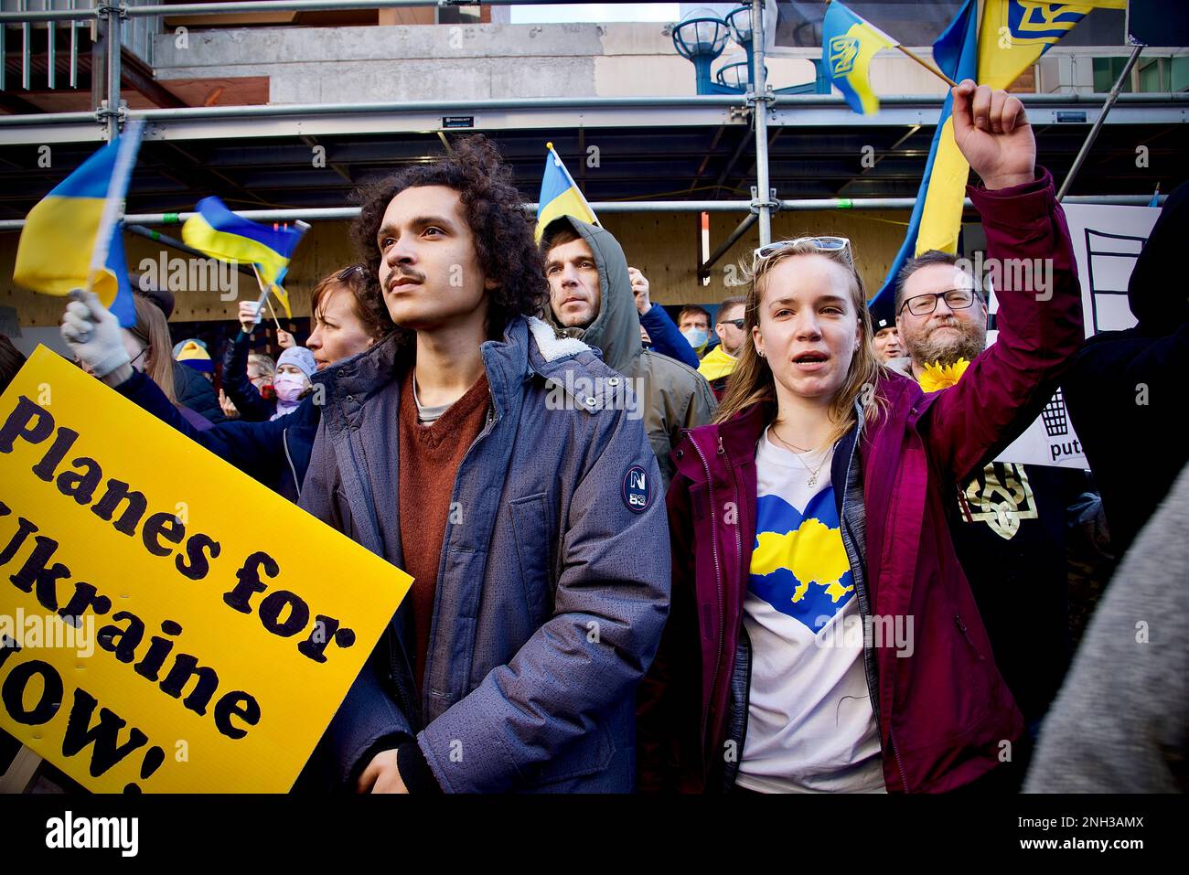 Ukrainian rally in Toronto Stock Photo - Alamy