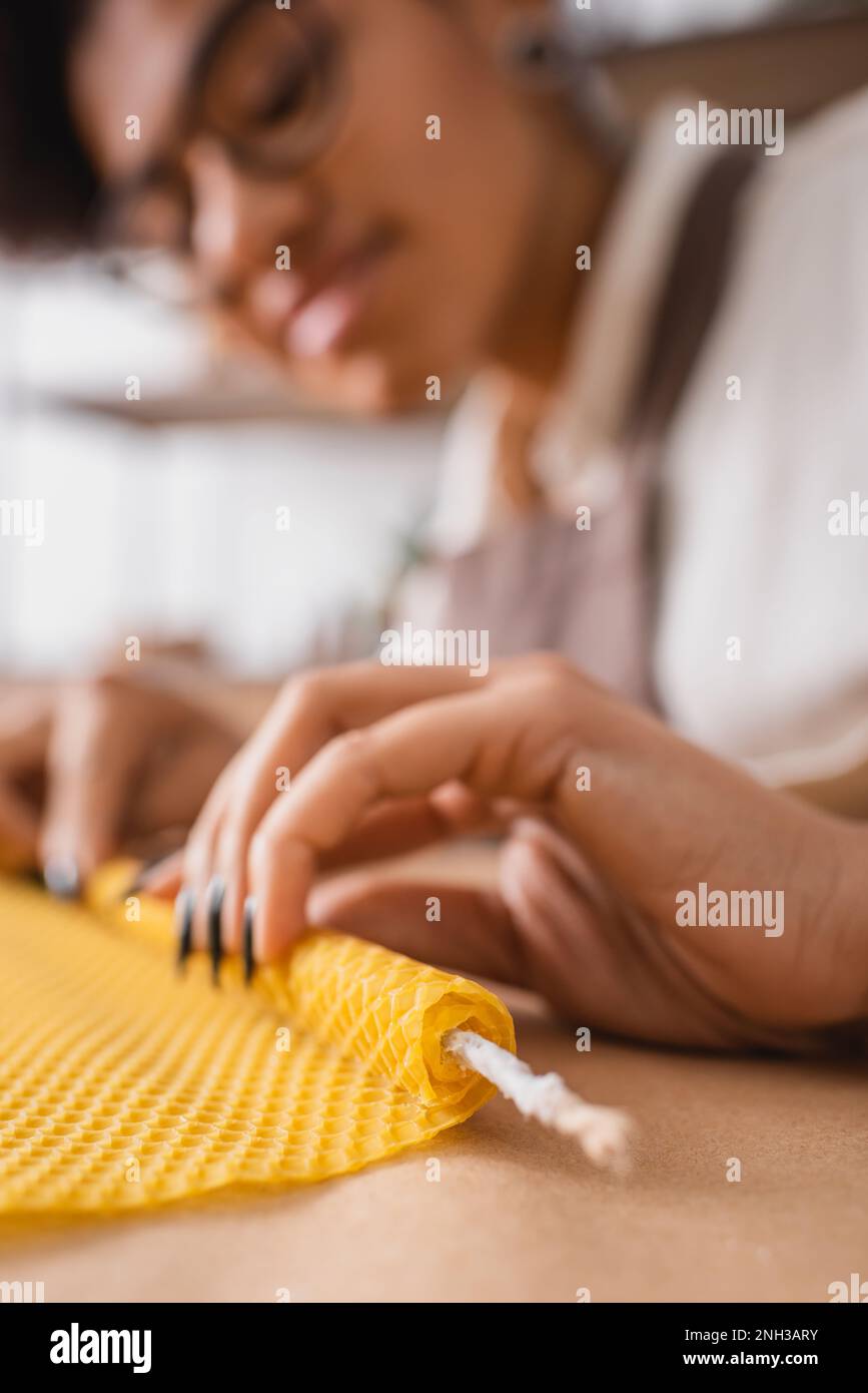 Woman rolling wax sheet hi-res stock photography and images - Alamy