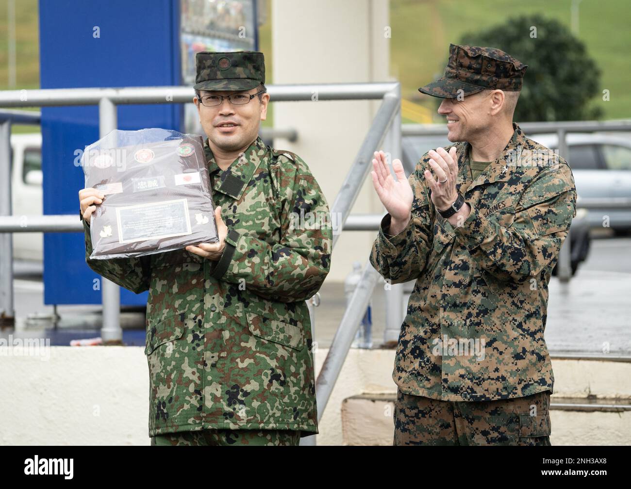 U.S. Marine Corps Col. Douglas Burke, commanding officer of Combat ...