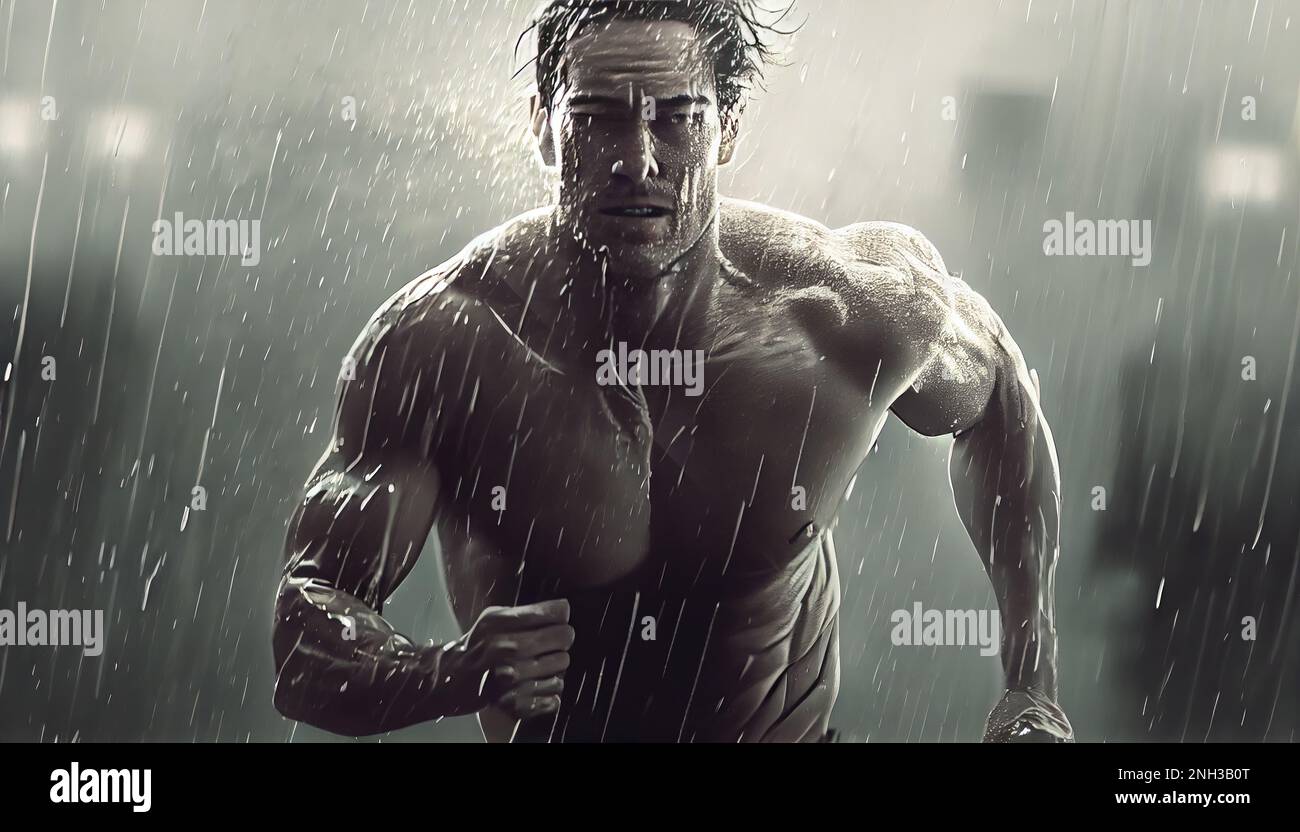 Strong man in gym environment hi-res stock photography and images - Alamy