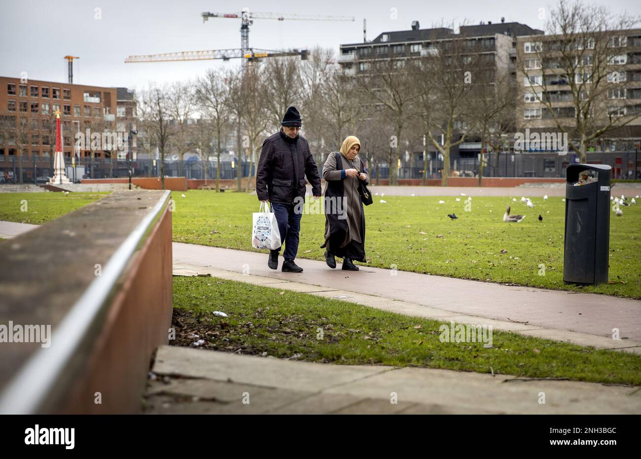 ROTTERDAM - The Afrikaanderplein in South Rotterdam, where the route of ...
