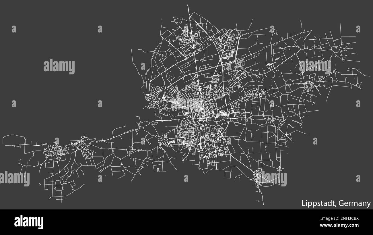 Street roads map of LIPPSTADT, GERMANY Stock Vector Image & Art - Alamy