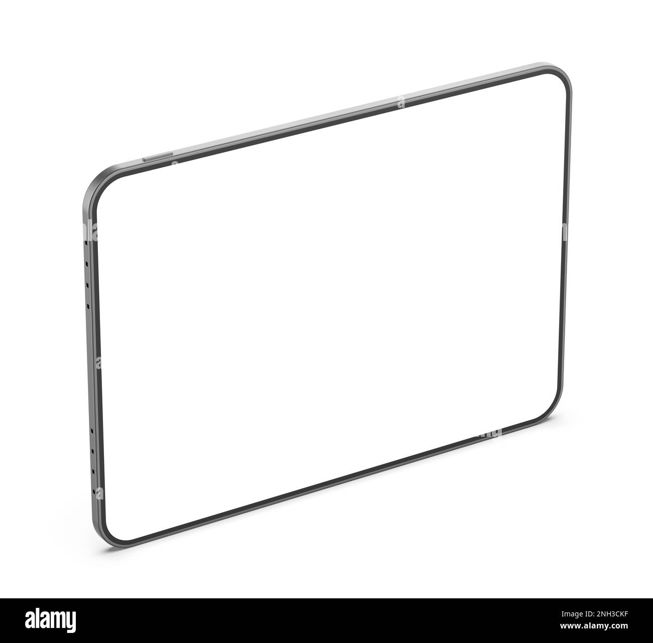 Tablet computer with white blank display on white background Stock ... Tablet computer with white blank display on white background Stock ...
