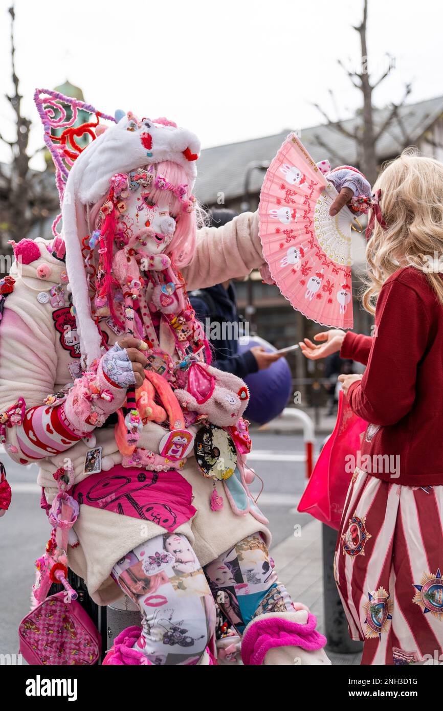 The famous Kadocchi, in pink 'hello kitty themed costume, regarded as ...