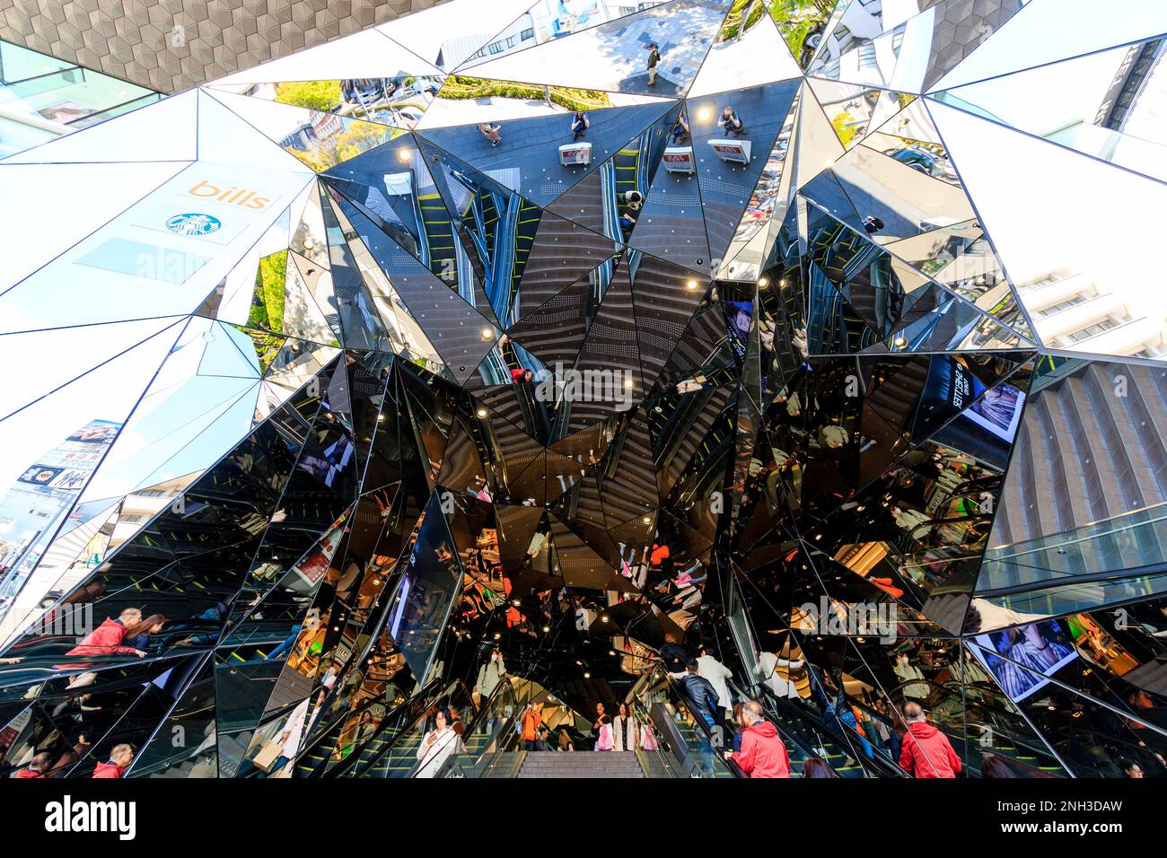 Hall of Mirrors entrance at the Tokyu Plaza building in Omotesando ...