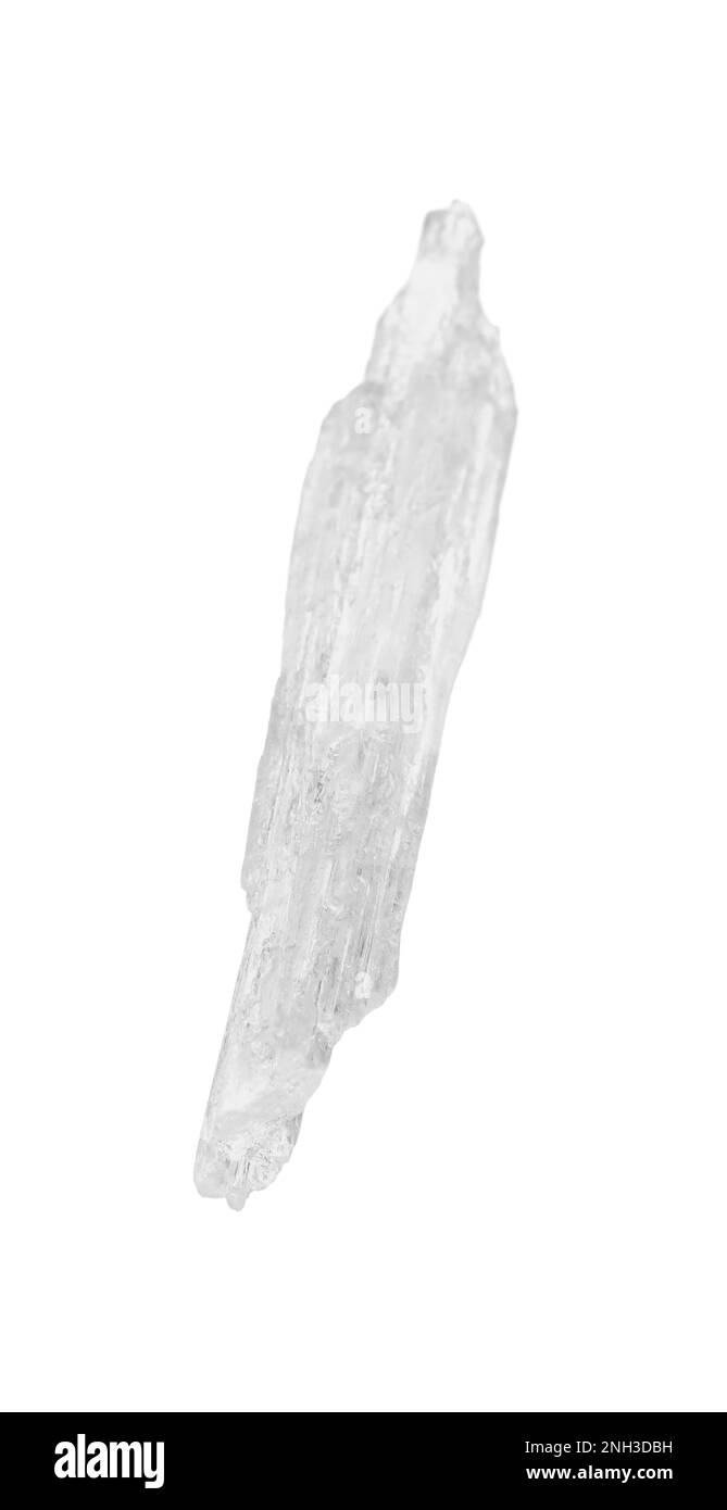 One translucent menthol crystal on white background Stock Photo - Alamy
