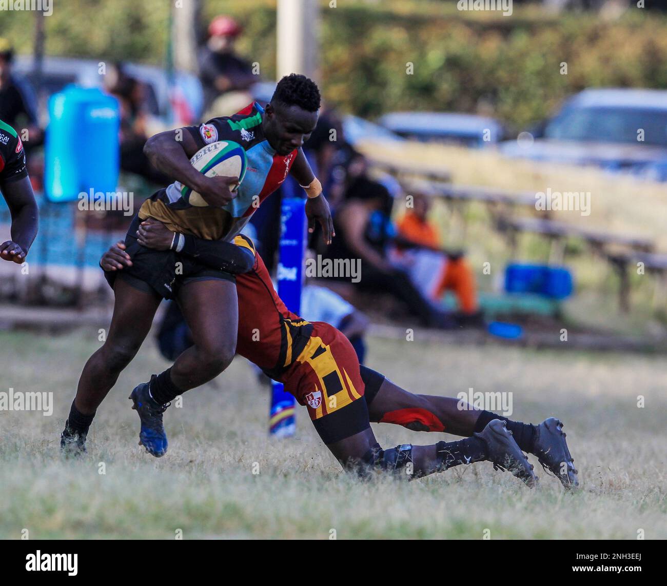 The Kenya Cup Rugby match between Kenya Harlequins and Blak Blad at ...