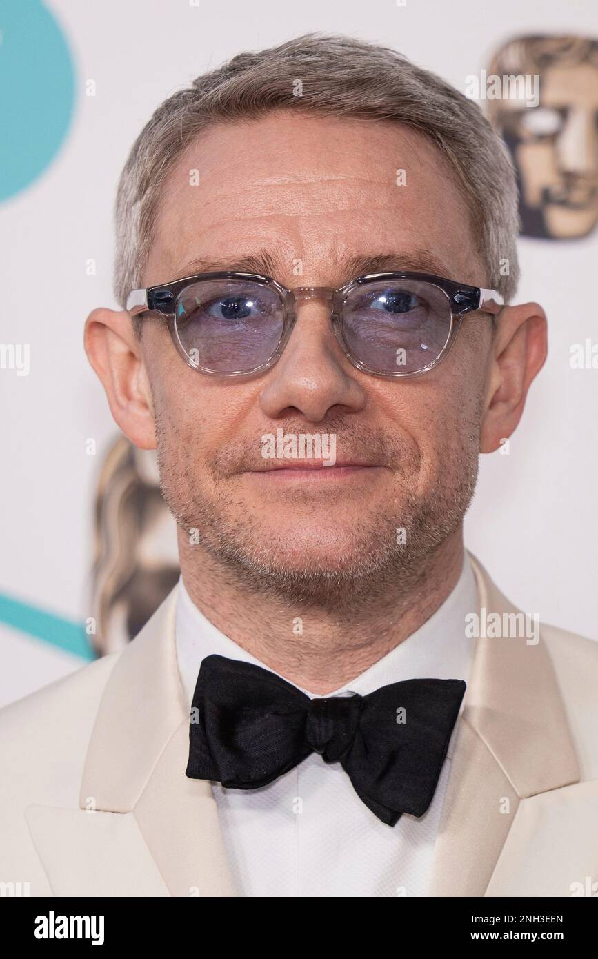 Martin Freeman poses for photographers upon arrival at the 76th British ...