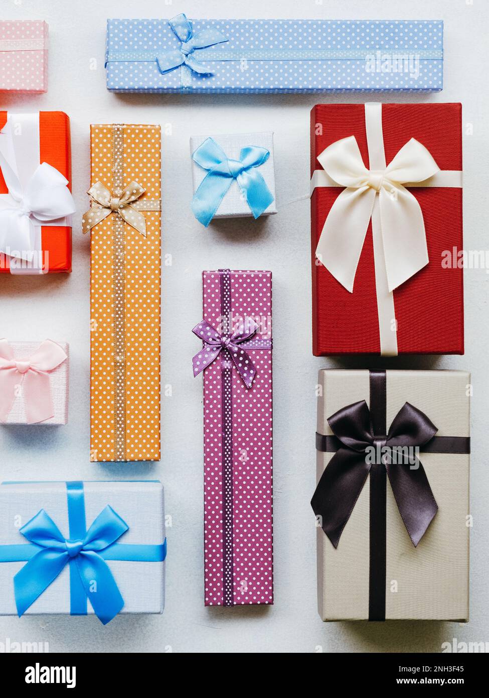 present wrapping craft creative idea boxes design Stock Photo - Alamy