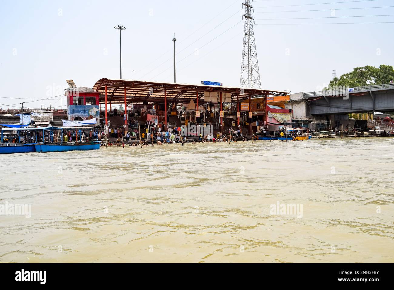 Ganga as seen in Garh Mukteshwar, Uttar Pradesh, India, River Ganga is ...