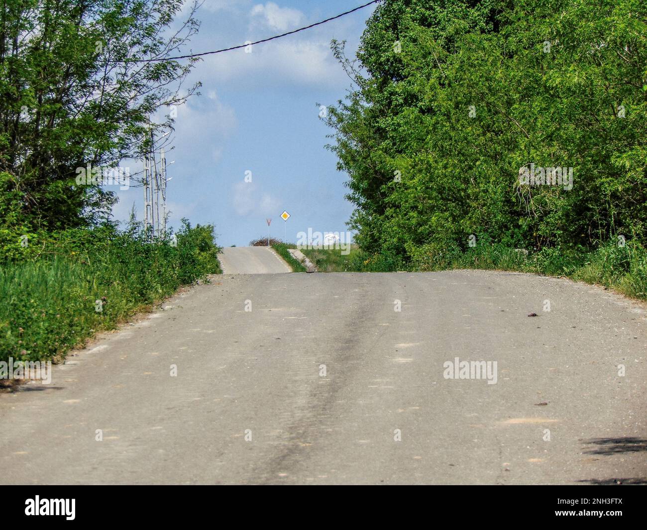 road and trees in Maramures county, Romania Stock Photo - Alamy