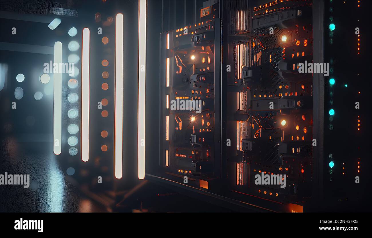 Mainframe lights hi-res stock photography and images - Alamy