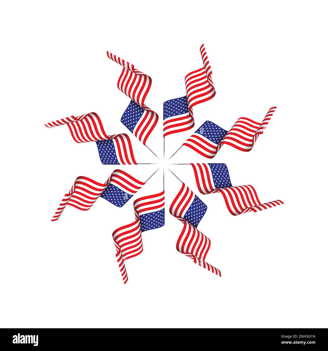 Circle of flags us states Stock Vector Images - Alamy