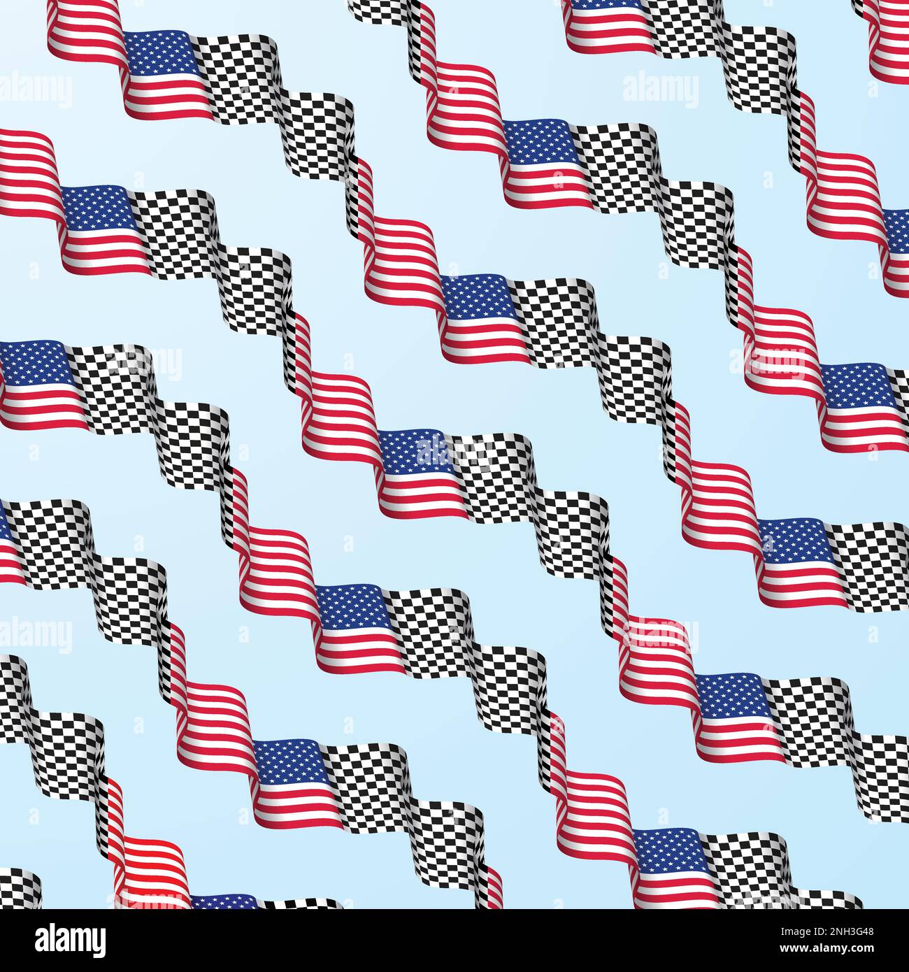 USA and race checkered flag ribbons set Stock Vector Image & Art - Alamy
