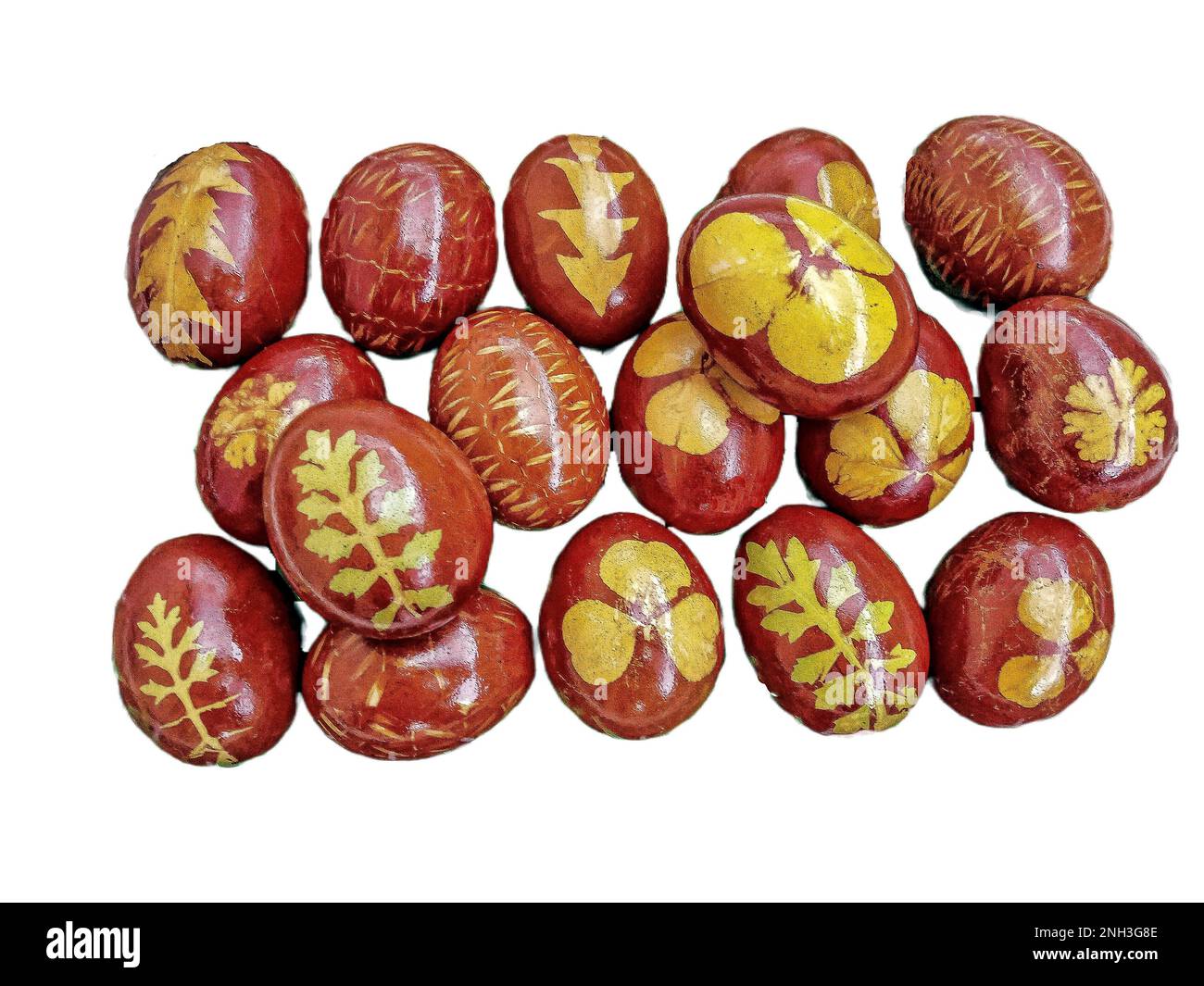 traditionally painted Easter eggs - in Maramures, Romania Stock Photo ...