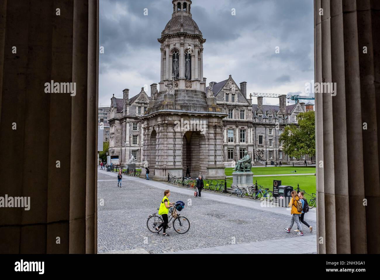 Parliament Square, in Trinity College, Dublin, Ireland Stock Photo - Alamy
