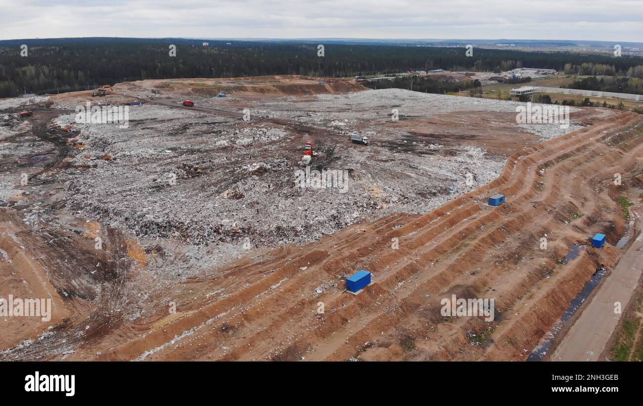 Large landfill near the metropolis. View from the drone Stock Photo - Alamy
