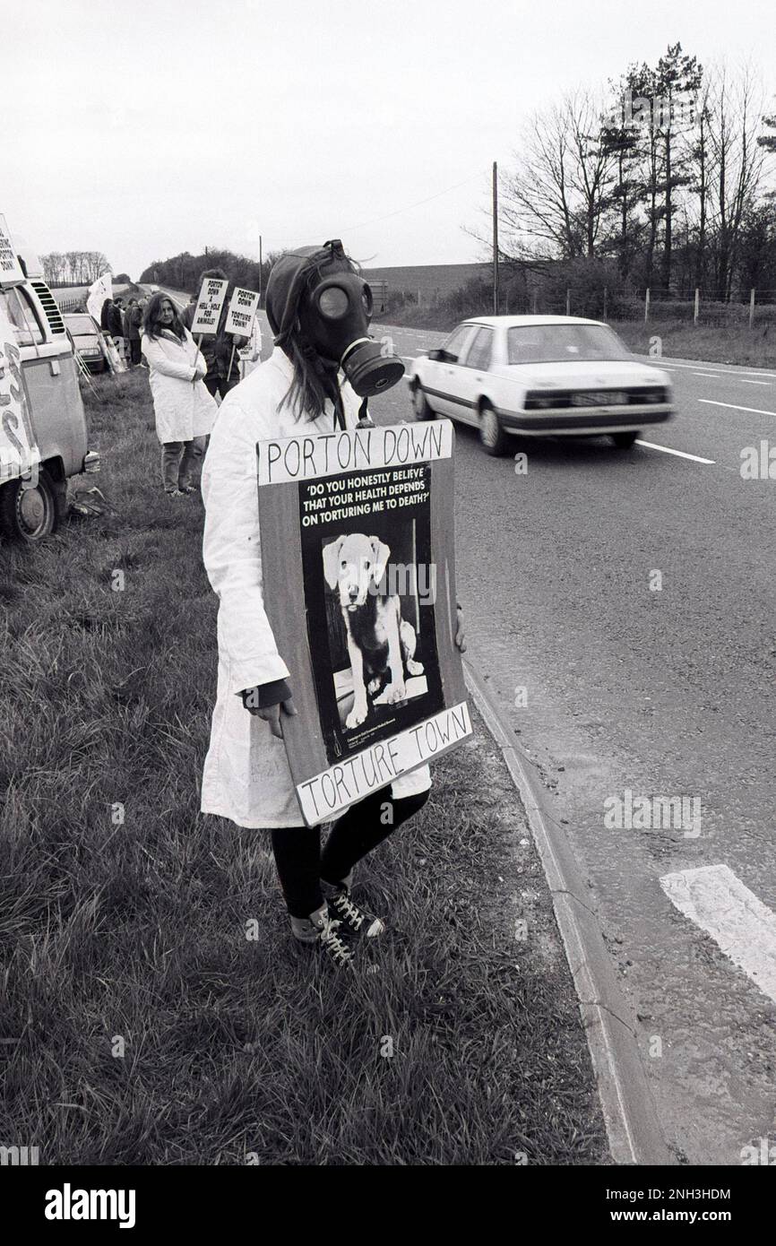 Porton protest hi-res stock photography and images - Alamy