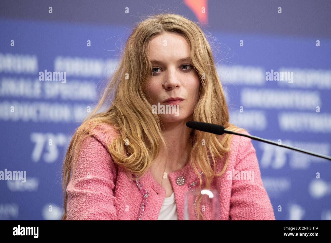 Lilith Stangenberg attending the Seneca Press Conference as part of the ...