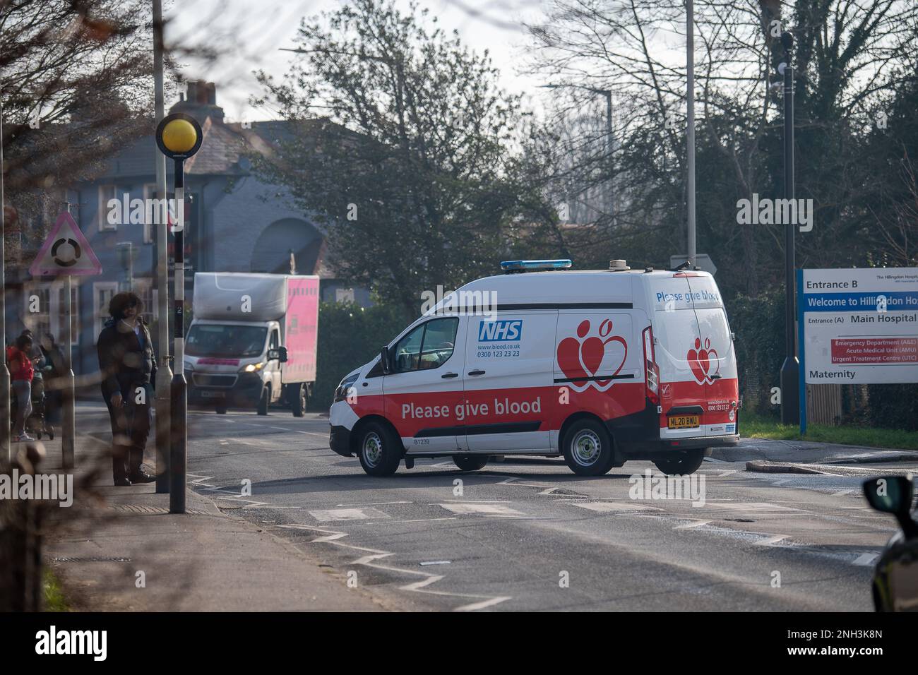 Uxbridge, London Borough of Hillingdon, UK. 9th February, 2023. An NHS ...