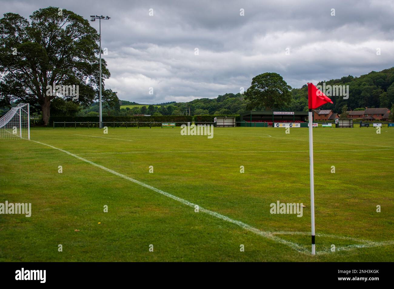 Guilsfield, Wales 31 July 2021. JD Cymru North match between Guilsfield ...
