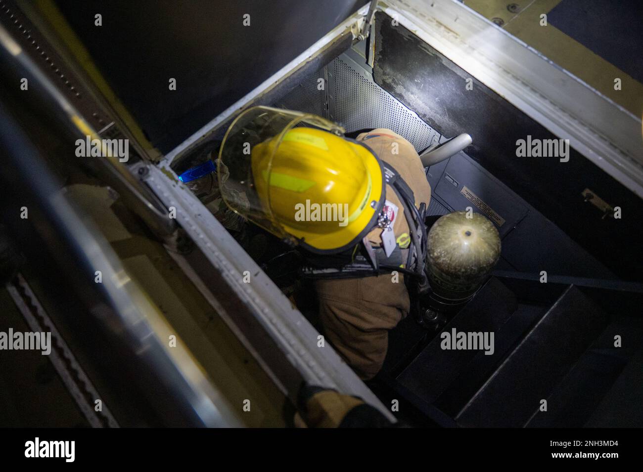 U.S. Air Force Airmen assigned to the 378th Expeditionary Civil ...