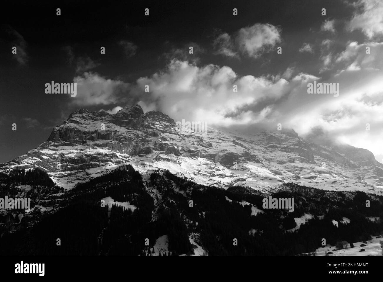 Snowscape view Black and White Stock Photos & Images - Alamy