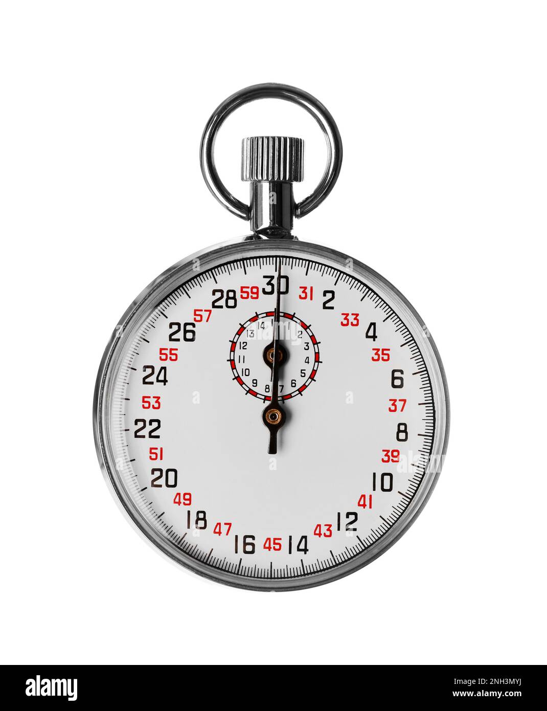 Vintage timer isolated on white. Measuring tool Stock Photo - Alamy