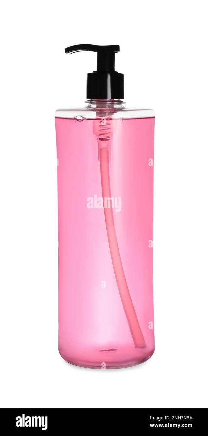Bottle of shower gel isolated on white Stock Photo - Alamy
