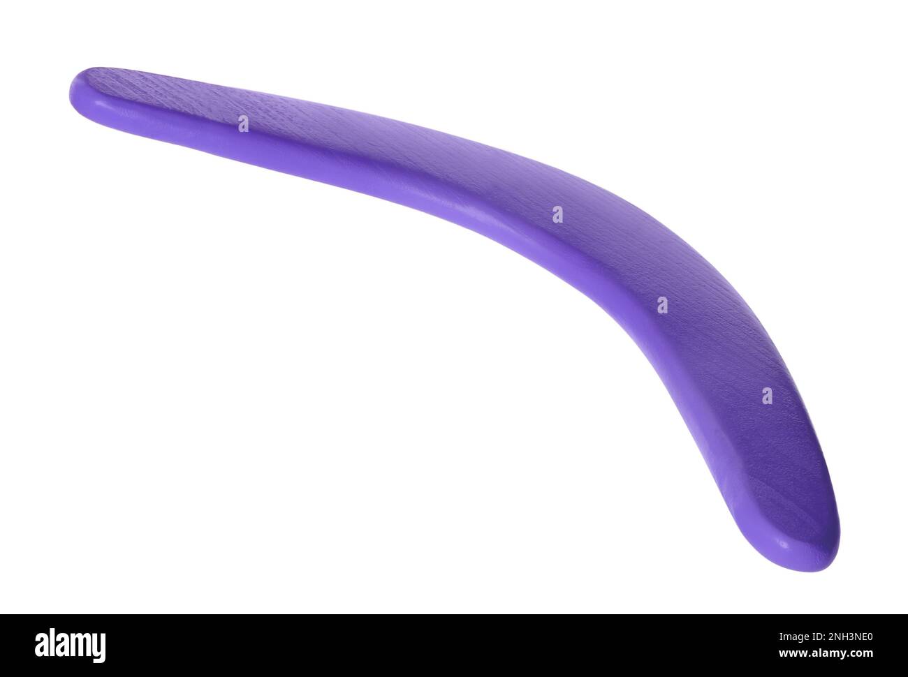 Purple boomerang isolated on white. Outdoors activity Stock Photo - Alamy