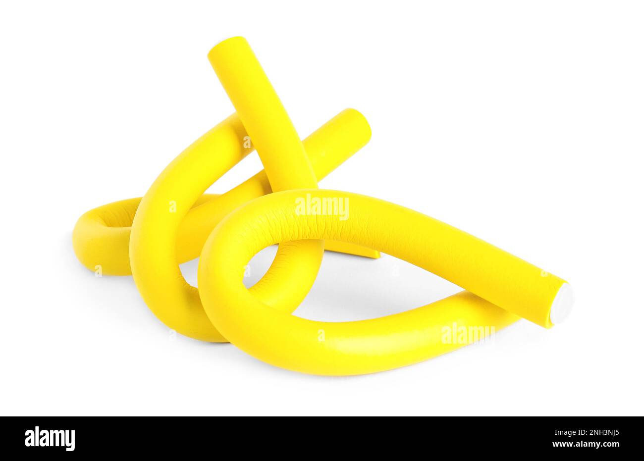 Curling rods isolated on white. Hair styling tool Stock Photo - Alamy