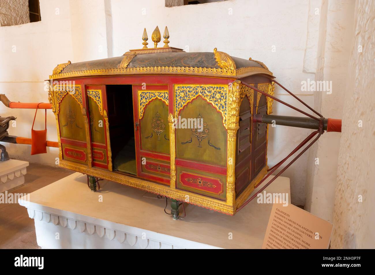 Jodhpur, Rajasthan, India - 19th October 2019 : Pinjas, wooden curved ...