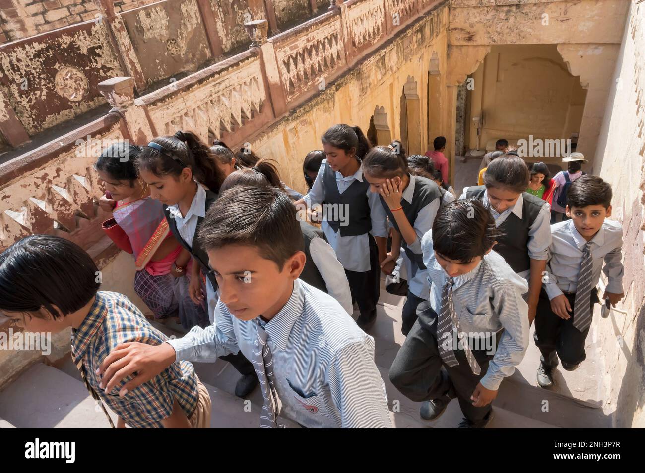 Jodhpur, Rajasthan, India - 19th October 2019 : Happy school children ...
