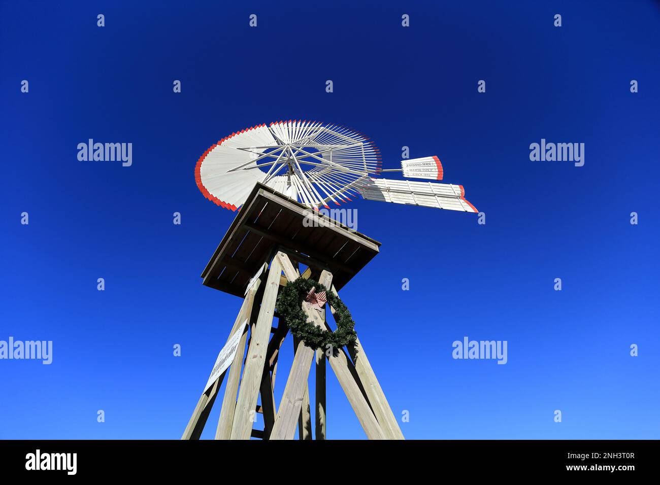 Windmill on the north fork of eastern Long Island New York Stock Photo ...