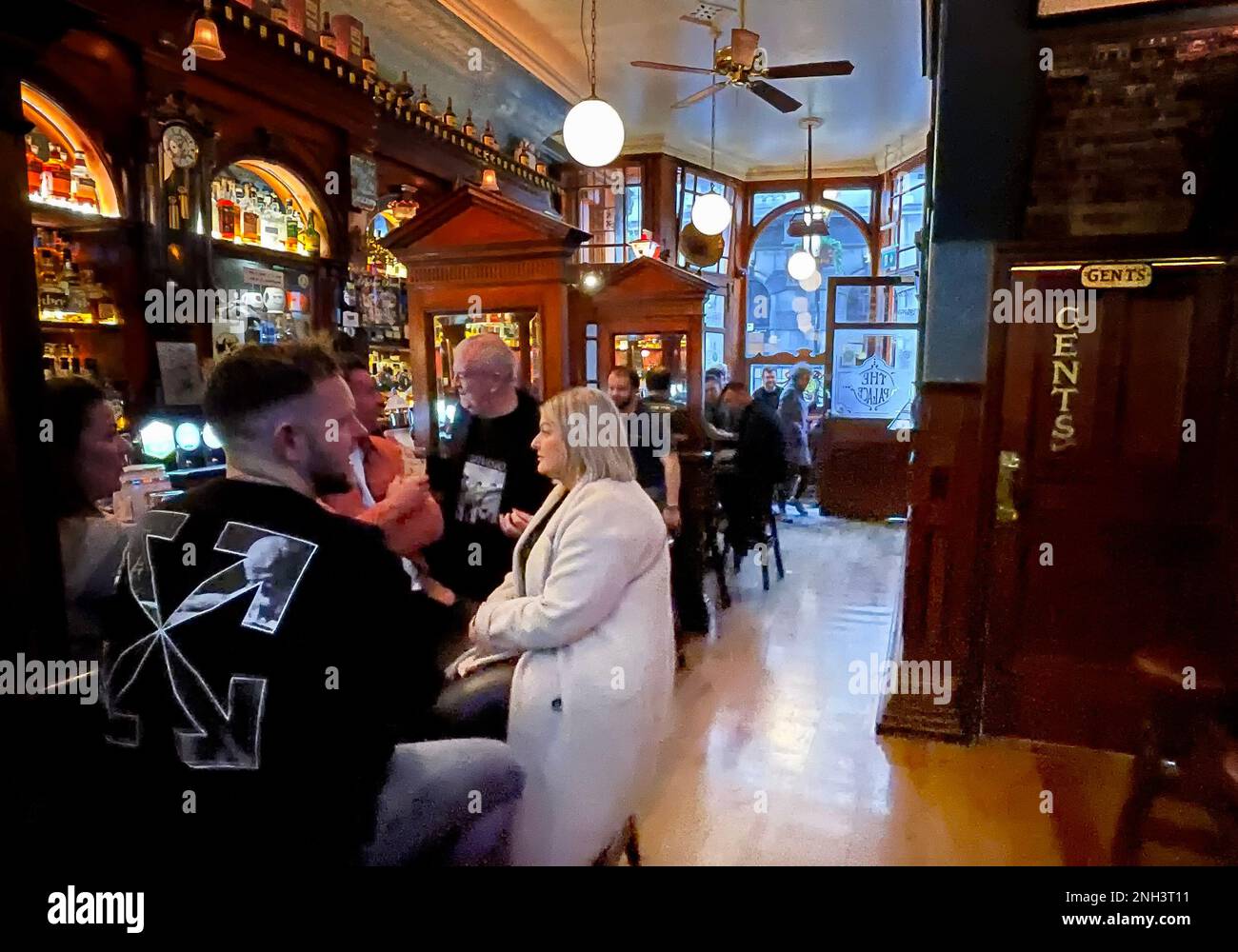 Interior of the Palace Bar, Dublin Stock Photo - Alamy