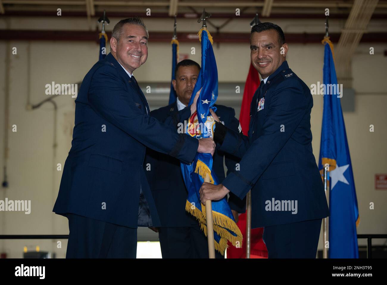 U.S. Air Force Col. Evaristo M. Orengo, III., the incoming 156th Wing ...